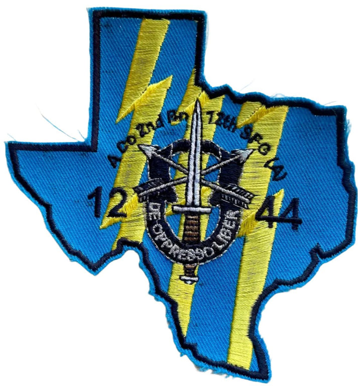 12th Special Forces Group ODA 1255 Patch & Scroll Named